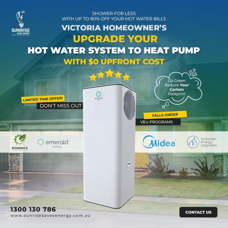 Hot Water System(Heat pump) – Residential – Sunrise Saves Energy